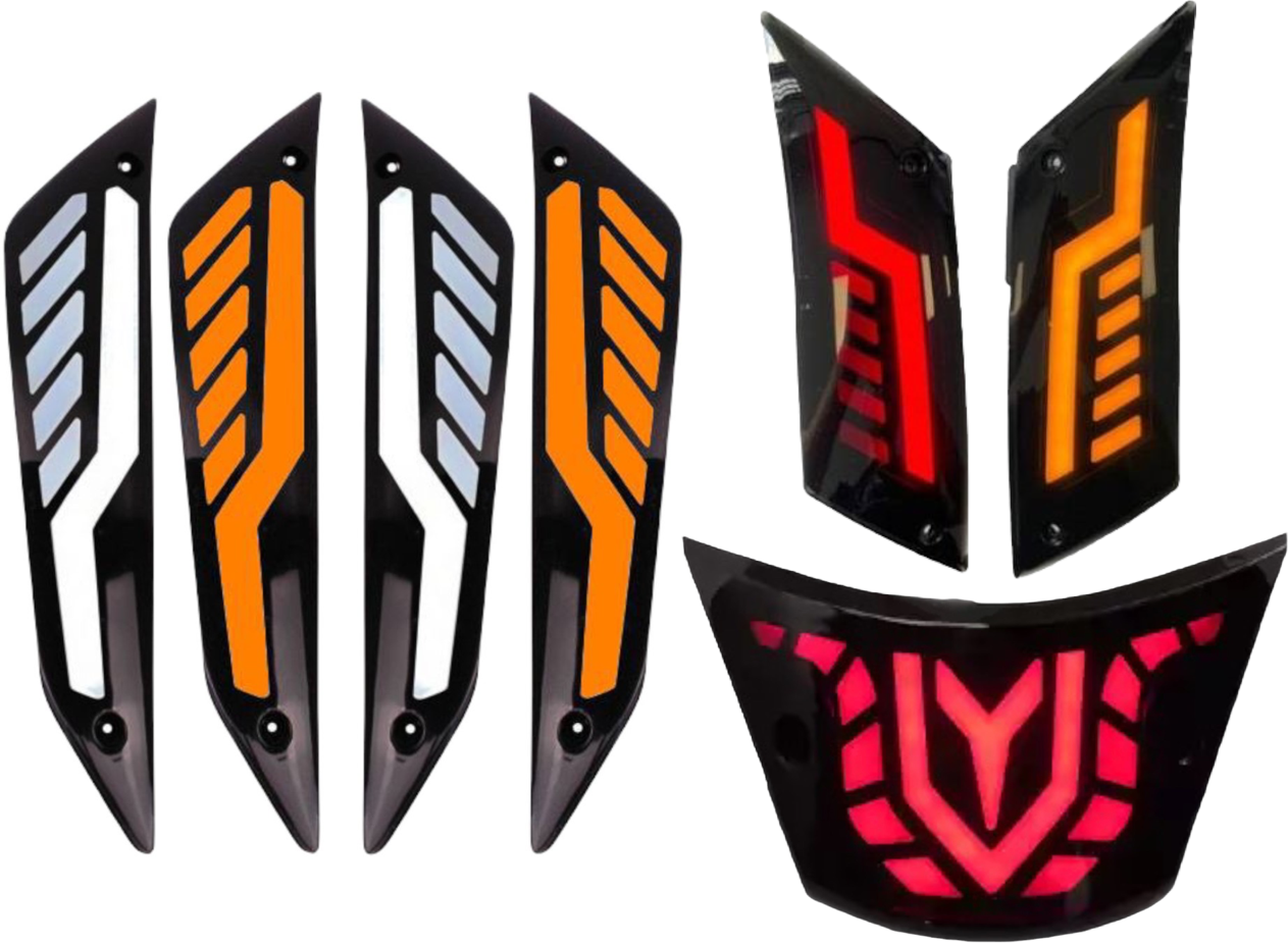 Package Deal Knipperlicht Set + Achterlicht Alpha Bliksem Piaggio Zip